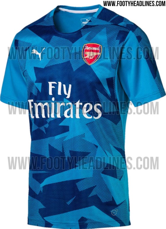 Arsenal camouflage warming-up shirt 2017-2018 uitg - Voetbalshirts.com