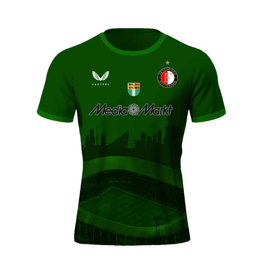 Feyenoord 4e shirt 2025-2026 ontworpen door supporters - Voetbalshirts.com